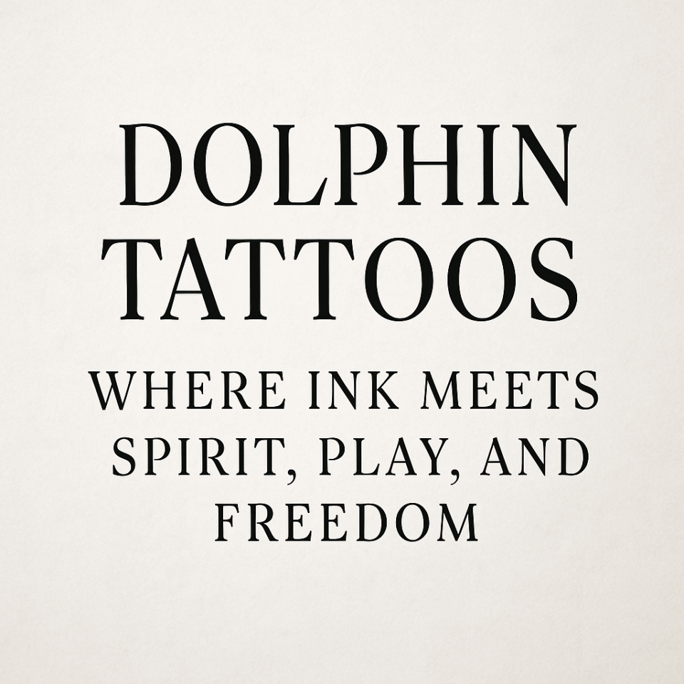 Dolphin Tattoos: Where Ink Meets Spirit, Play, and Freedom - Cleo Diva