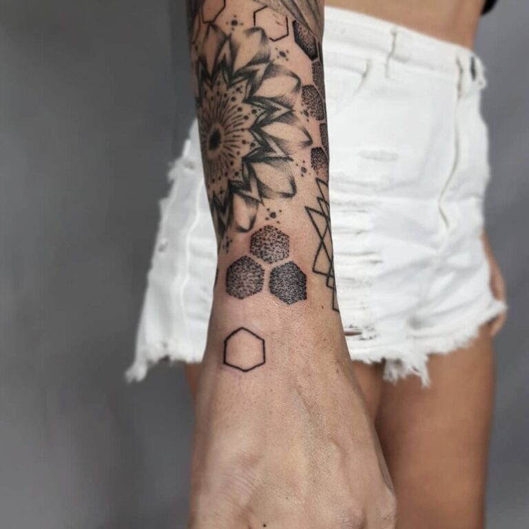 Top Geometric Sleeve Tattoo Ideas for a Bold Statement. - Cleo Diva