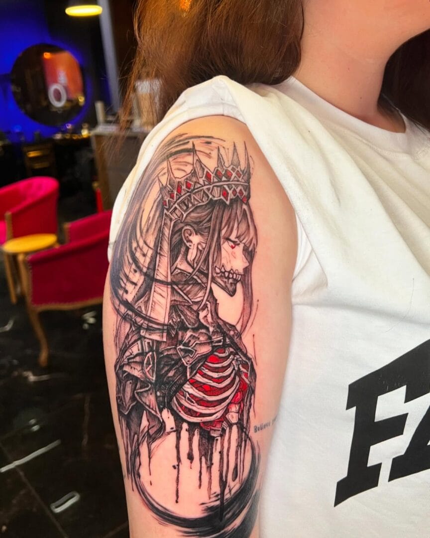 Queen Tattoo Ideas That Channel Power, Femininity & Legacy - Cleo Diva
