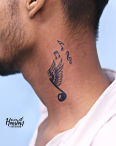 Neck Tattoo Ideas: Bold Statements in a Small Space - Cleo Diva