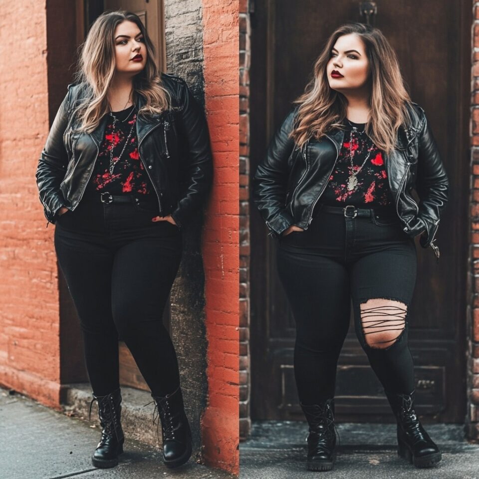 Grunge Outfit Ideas for Plus-Size Women: Bold, Edgy & Unapologetic ...