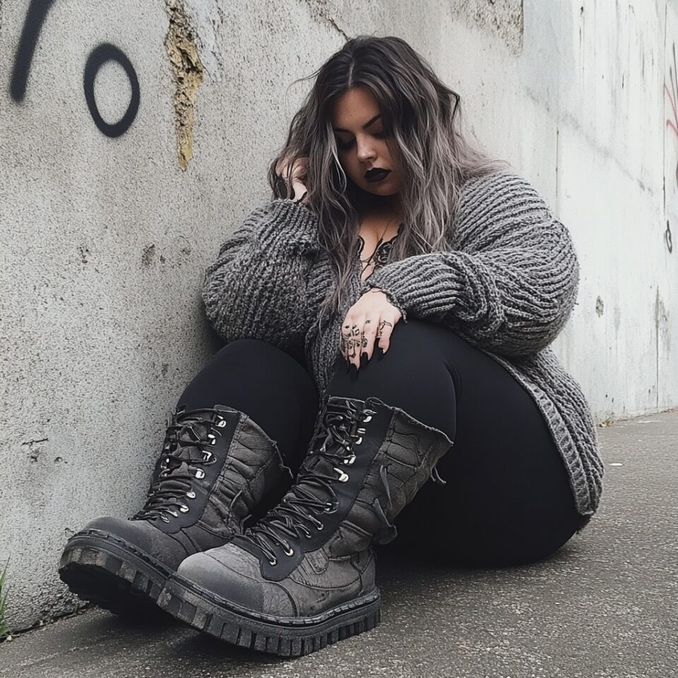 Grunge Outfit Ideas for Plus-Size Women: Bold, Edgy & Unapologetic ...