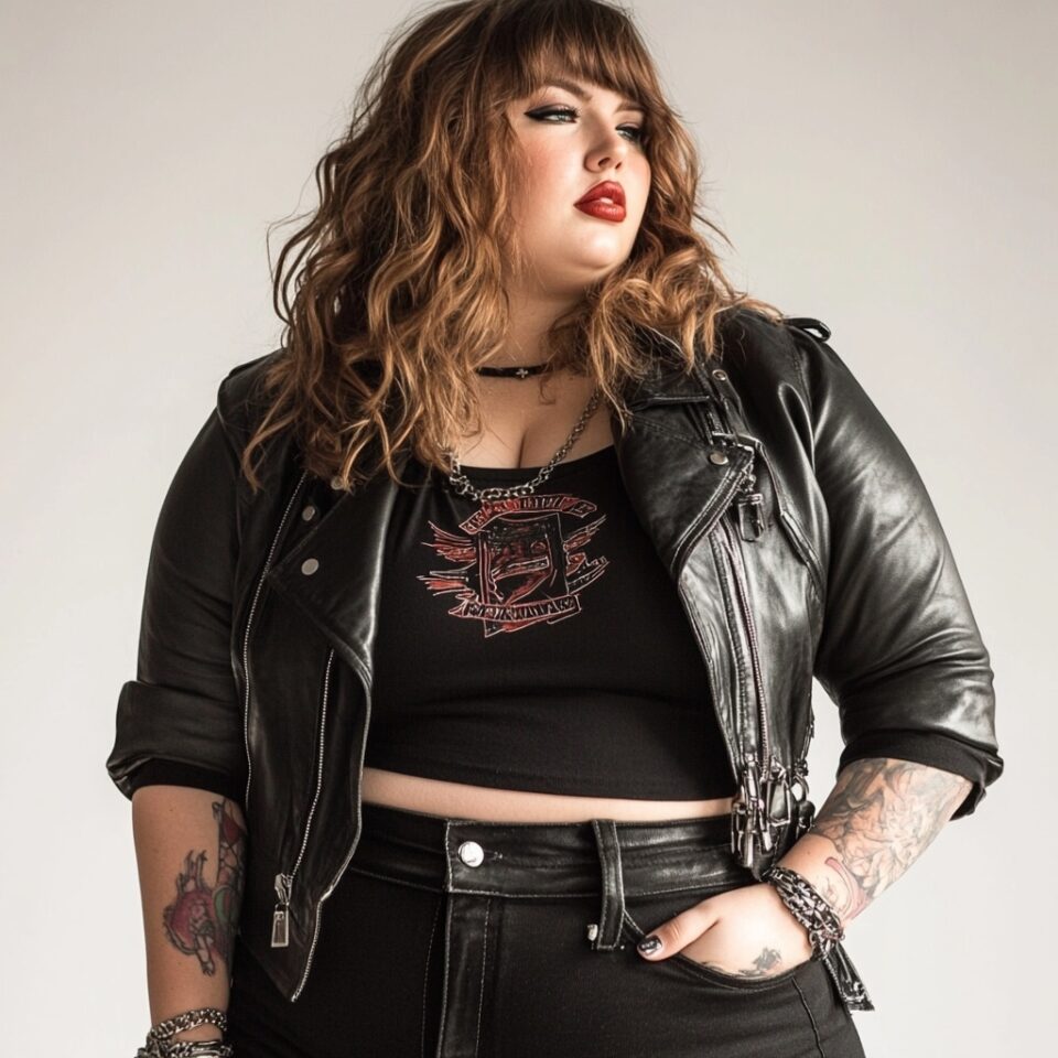 Grunge Outfit Ideas for Plus-Size Women: Bold, Edgy & Unapologetic ...