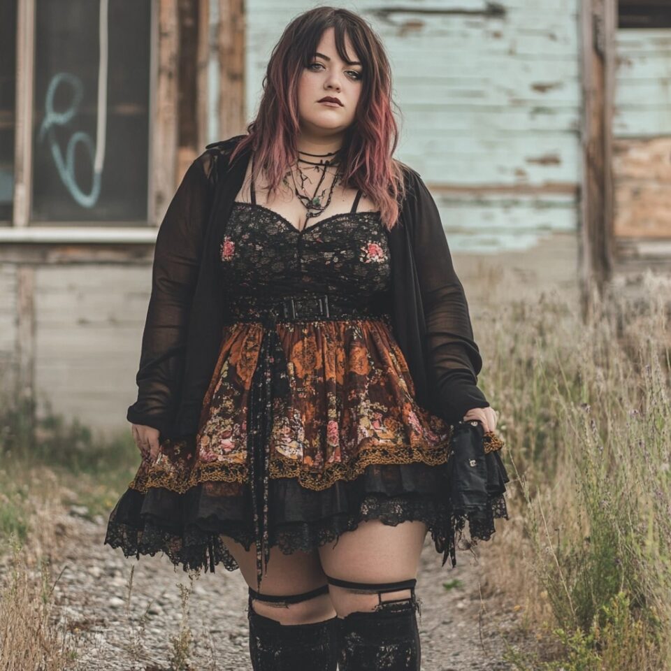 Grunge Outfit Ideas for Plus-Size Women: Bold, Edgy & Unapologetic ...