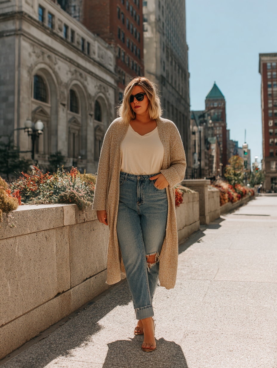 Stylish Plus Size Outfits for Broad Shoulders That Create Beautiful ...